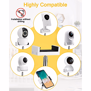 Eadaiylon Monitor Floor Stand Holder for Baby Monitors, Secure Baby Monitor Mount and Adjustable Height, Compatible with Infant Optics DXR-8 Pro