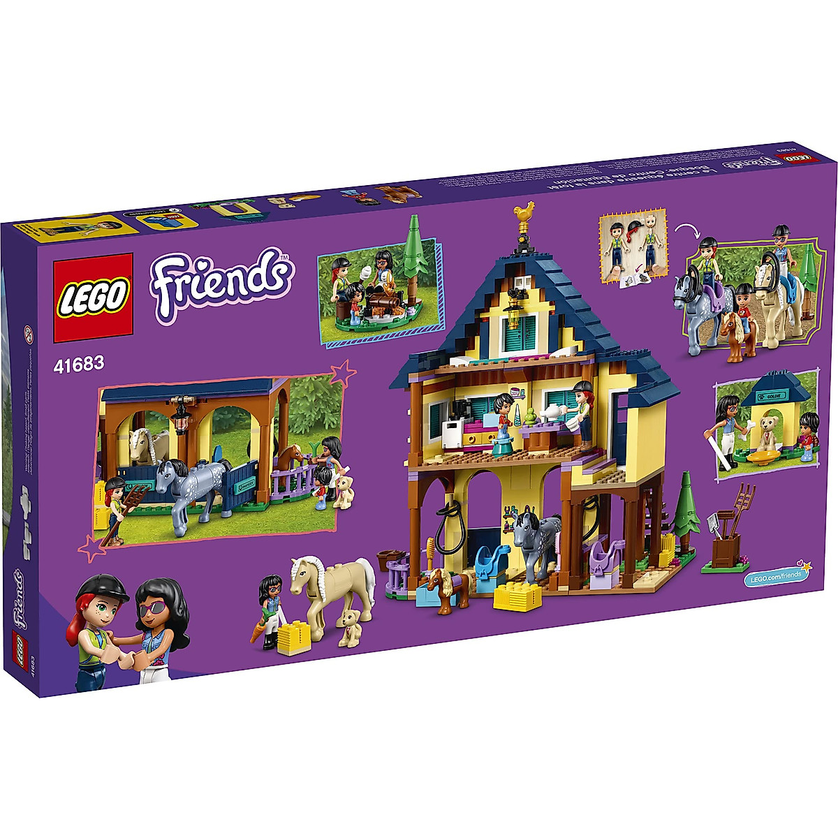 LEGO Friends Forest Horseback Riding Center 41683 Building Kit; Makes an Entertaining Gift; New 2021 (511 Pieces)
