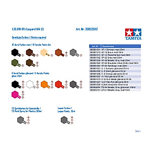 Tamiya Plastic Model 1: 35 300035112 German Army Leopard 1 A4 – 1