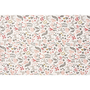 iEFUN 6PCS 20" x 22", 100% Cotton Fat Quarters Fabric Bundles, Quilting Fabric for Sewing Crafting (Floral A)