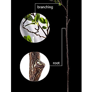 Artificial Plant 43.3 Inch Green Branches Leaf Shop Garden Office Home Decoration (2 pcs)