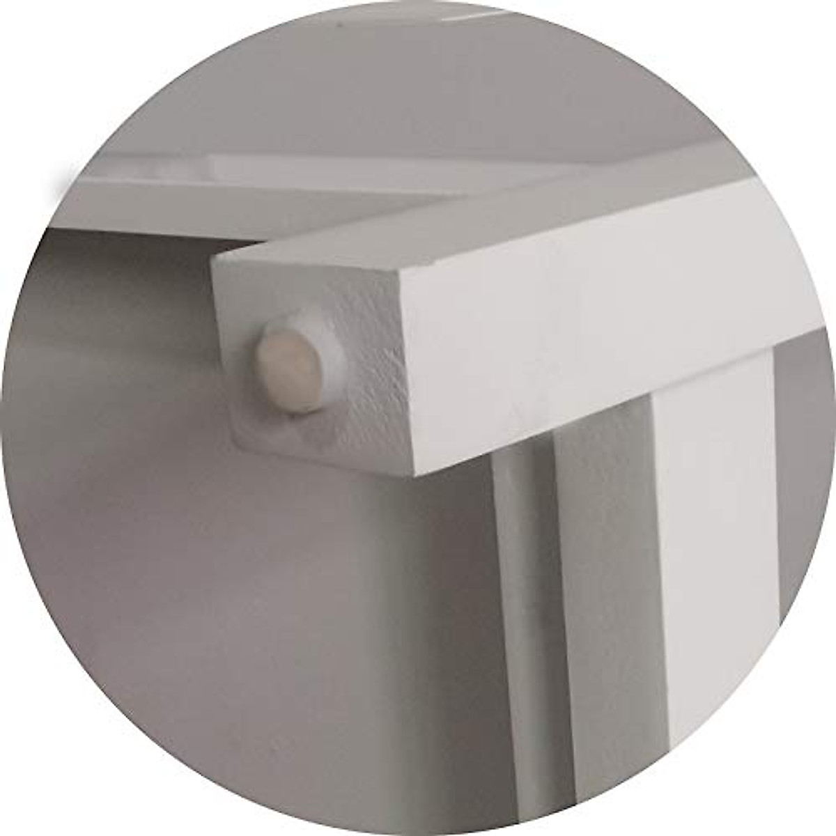 Kings Brand White Finish Wood Home & Office Workstation Computer Desk With Storage Drawer