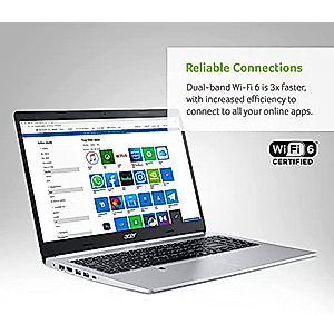 Acer 2023 Newest Aspire 5 Laptop, 14 Inch FHD IPS Display, Intel Core i5-1135G7,8GB RAM, 256GB PCIe SSD, Intel Iris Xe Graphics, Wi-Fi 6, Bluetooth 5.1, Windows 11 Home, Bundle with JAWFOAL