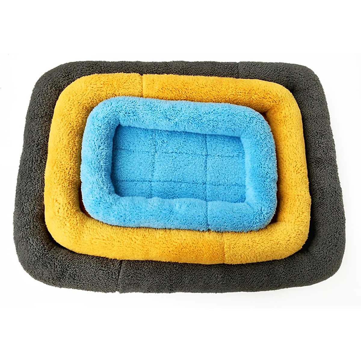 XIAOYU Winter Warm Comfortable Pet Dog Cat Sleeping Bed Mat for Pet House/Kennels/Cage/Crate Bed, Yellow, M