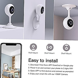 Mastlend 1080P Baby Monitor WiFi Camera Indoor Home Security Camera Wireless CCTV Surveillance Camera Pet Camera Baby Camera with Night Vision/Sound and Motion Detection/2-Way Audio