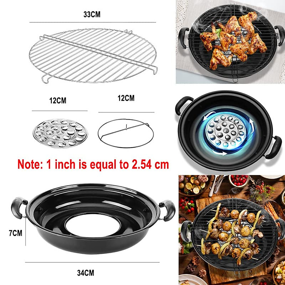 Estufa Asador Mexicano Stovetop Grill Indoor Grill Estufa Pratti Asador Asahi Estufa Asasting Mexican Stove With Grill Spinning Disc Esmalte Acero Inoxidable