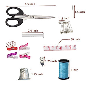 Handheld Sewing Device Portable Sewing Machine with 177 Pcs Sewing Kit Supplies Handheld Electric Sewing Machine for Beginners, Kid, Home Travel Use