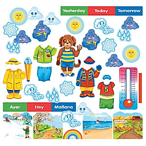 Little Folk Visuals Wally The Weather Dog Precut Flannel/Felt Board Figures
