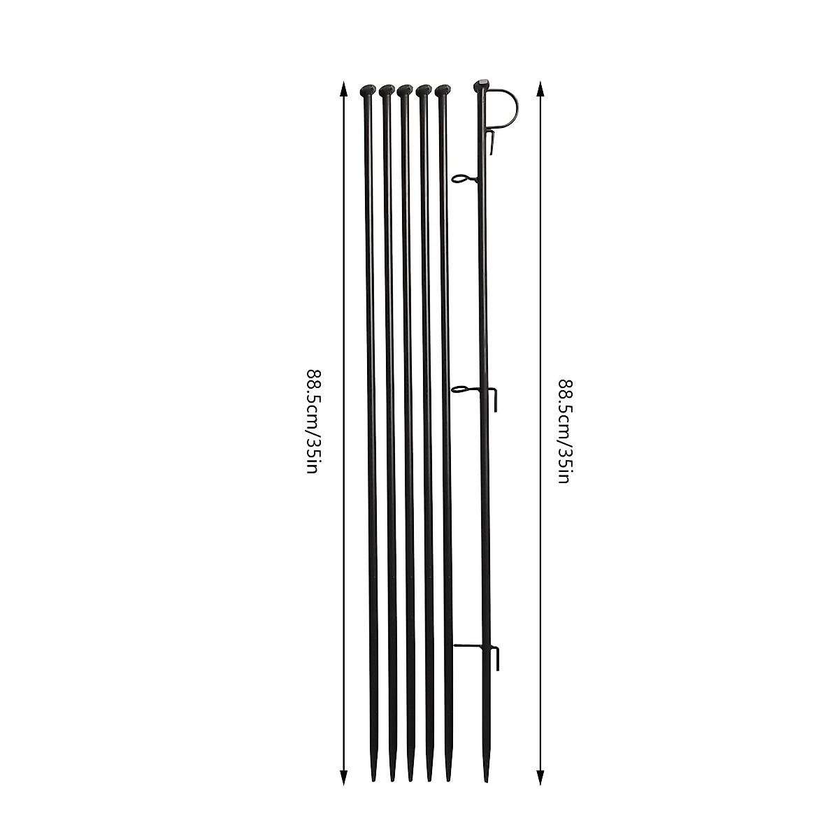 Metal Garden Fence and Gate Bundle(4 Panels+Gate 25''Tall),No Dig Decorative Pet Fence,Heavy Duty Outdoor Patio Yard Fencing for Road Edge Fence & Garden Lawn (25'' Tall (Gate+4 Panels))