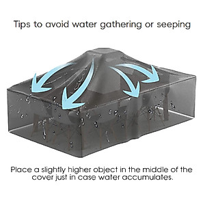 HSFFBHFBH Patio Furniture Covers,110x100x100cm Rectangular Heavy Duty 420D Outdoor Furniture Cover Waterproof Snow Protection for Patio Table and Chair