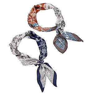 Satin Silk Head Scarf Neckerchief, Women Hair Neck BandanaThin Soft Scarfs for Spring Summer, Mom Grandma Best Friend Sister Wife Girlfriend Gift