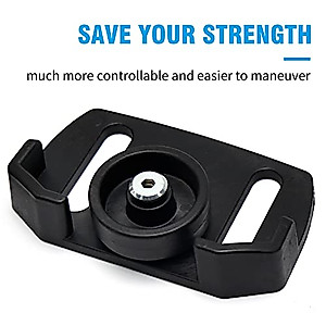 UOIENRT 490-241-0038 Universal Roller Wheel Skid Slide Shoes Replacement for MTD MTD Pro Troy-Bilt Yard Man Snow Blower (2 Pack)