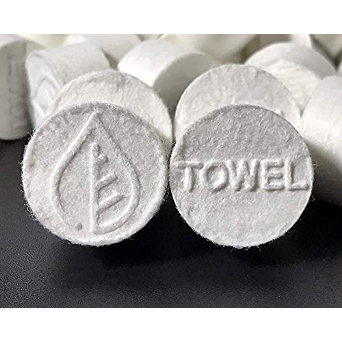 Portawipes Coin Tissues | 50 Pack with 5 Carrying Cases | Toilet Paper Tablets | Compressed Towels | Expandable Wipes | Soft & Odor Free