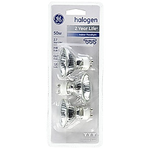 G E Lighting 81662 0 GE3PK50W QTZ Halo Light, 1 Count (Pack of 1)