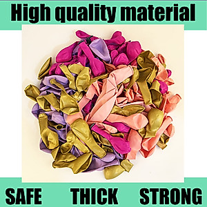 Orgnafey Pastel Purple Light Pink 156Pcs Balloons Garland Kit Double Stuffed Dusty Rose Gold Metallic Balloon Arch For Bridal Wedding Engagement Anniversary Girl Birthday Baby Shower Party Decorations