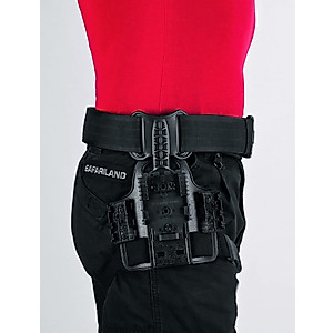 SAFARILAND Drop Flex Adapter with Single Strap Leg Shroud for Gun Holsters, Assembly Polymer
