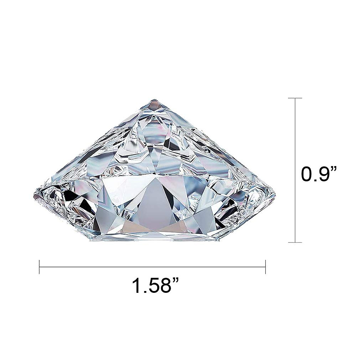 HOHIYA 24pc Diamond Place Card Holders Stands Table Holder for Weeding Baby Shower Party Decoration Acrylic Crystal Clear Taiwan Made