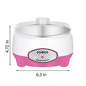Yogurt Maker Machine, Greek Yogurt Maker, 1 Quart Capacity, Stainless Steel Inner Pot, Easy to Use, Handmade Food Gadget, for Home Organic Yogurt (pink)