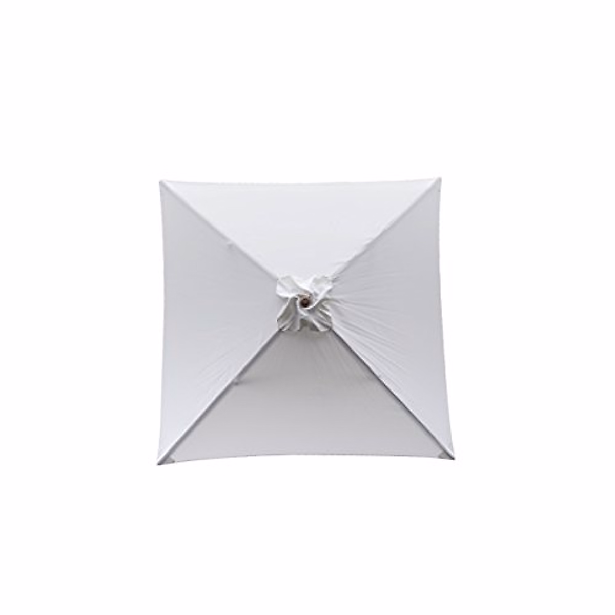 Heininger 1235 DestinationGear 6.5' Square Natural Classic Wood Patio Umbrella