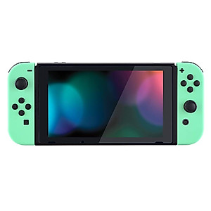 eXtremeRate DIY Replacement Shell Buttons for Nintendo Switch, Mint Green Back Plate for Switch Console, Custom Housing with Full Set Buttons for Joycon Handheld Controller [Only Shell, NO Console]