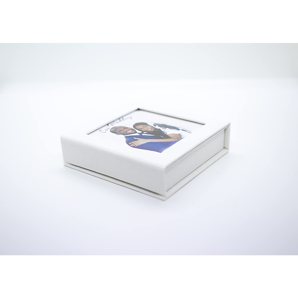 USB Flash Drive Box with Photo (White)
