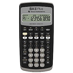 Texas Instruments BA II Plus Financial Calculator (Renewed)