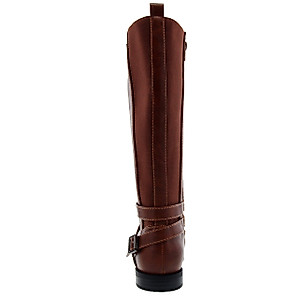NAUTICA Girls Riding Boots for Little Equestrian - Stylish Knee High Fashion Boots for Toddler and Big Kids - Brown Horseback Adventure in Every Step -Everes-Cognac-2