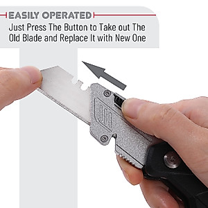 Bates- Box Cutter, Utility Knife, Box Cutter Knife, Folding Box Cutter, Razor Knife, Box Cutter Folding, Box Cutter With 3 Extra Blades, Folding Knife, Box Cutter Retractable, Folding Utility Knife
