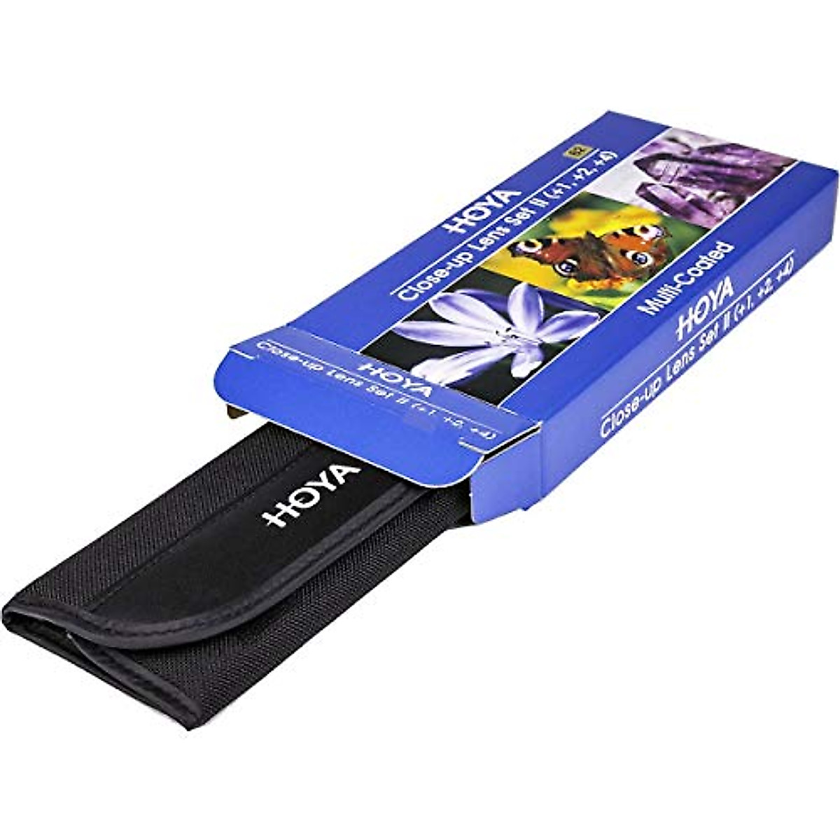 Hoya Close-Up Kit – Filter Set for Macro Photography (+ 1, 2, 4, 82 mm Black