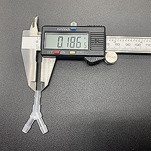 JOMISSLY Aquarium Air Pump Accessories 3/16" Y Tee 3 Way Hose Connector for Small Air Hose Splitter,Hose Fittings for Boat Water Air Line Tube(6pcs)