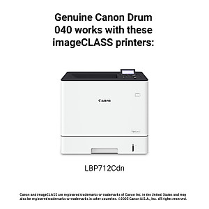 Canon Genuine Toner, Cartridge 040 Yellow (0454C001), 1 Pack, for Canon Color imageCLASS LBP712Cdn Laser Printer, Black