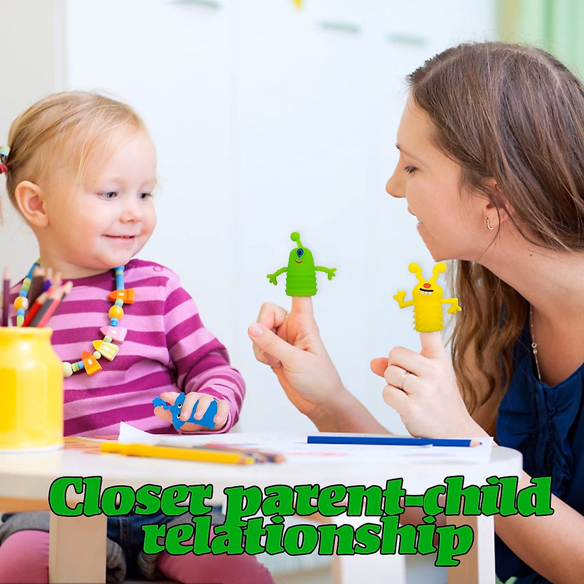 20 Pcs Finger Puppets Toys,Funny Colorful Monster Stretchy Finger Puppets,Soft Rubber Finger Doll Toys for Children's Party Favors