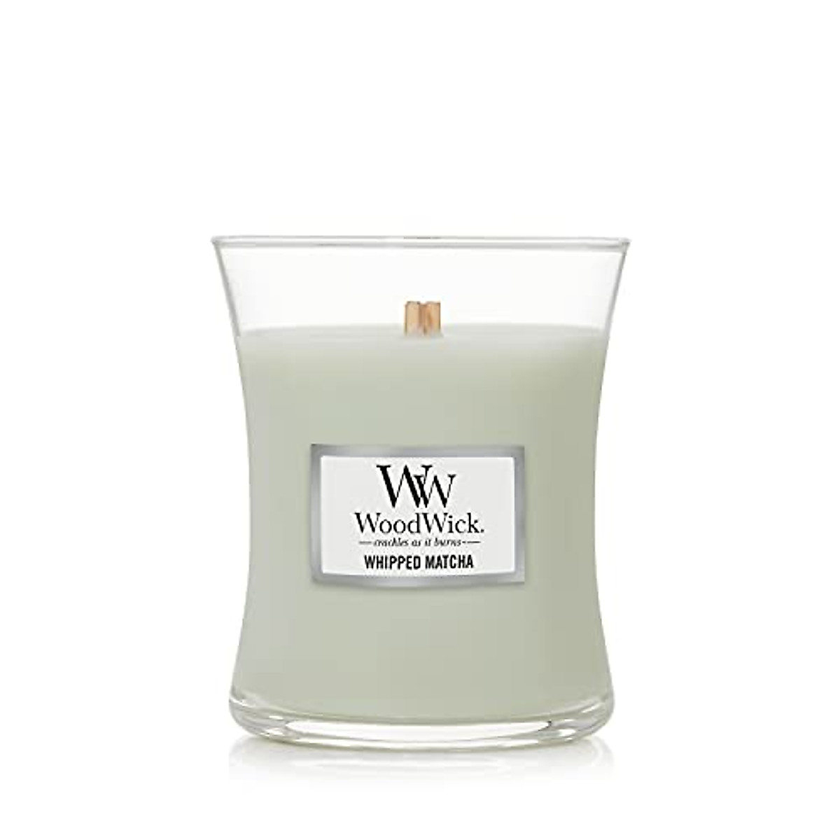 WoodWick Whipped Matcha Medium Hourglass Candle, 9.7 oz.