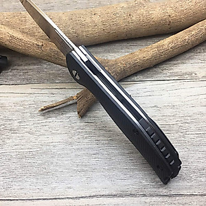 FreeTiger FT801 Folding Pocket Knife Sand-Finished Stainless Steel Blade Liner-lock System Hunting Survival Tactical EDC Cheap Pocket Knife