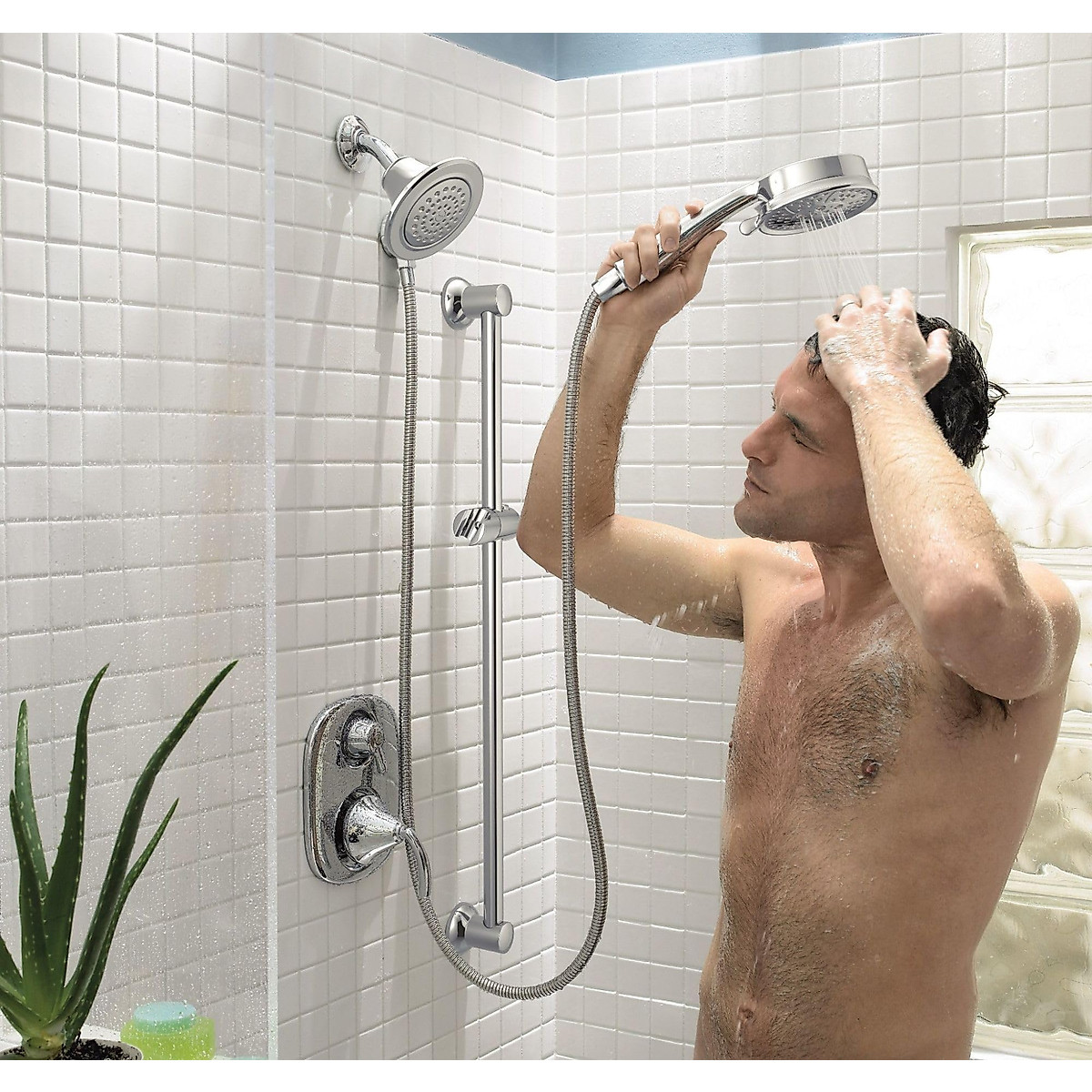 Moen Icon Chrome 5-7/8" One-Function Showerhead with 2.5 GPM Flow Rate, S6312