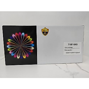 Kminoteh 71B10K0 Toner Cartridge Replacement for CS317 CS417 CS517 CX317 CX417 CX517 Toner Cartridge for CS317dn CX317dn CS417dn CX417de CS517de CX517de Printers(Black, 3000 Pages Not OEM)