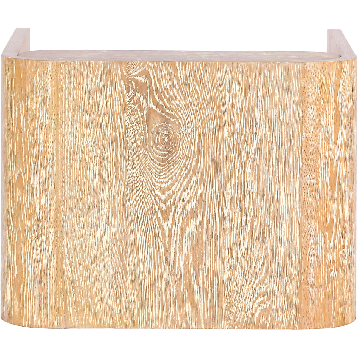 Meridian Furniture 862-NS Cresthill Collection Mid-Century Modern Nightstand, White Oak, 24" W x 18" D x 23" H