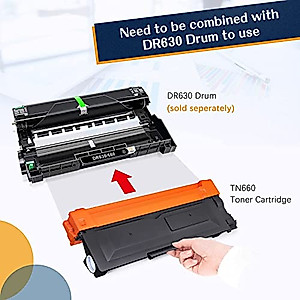 Colorking Compatible Toner Cartridge Replacement for Brother TN660 TN-660 TN630 TN-630 for Brother MFC-L2700DW HL-L2380DW HL-L2300D HL-L2320D DCP-L2540DW MFC-L2740DW Printer (4 High Yield Black)