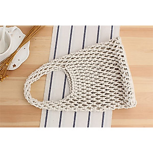 Naimo Straw Beach Bag Large Woven Rattan Shoulder Bag Fishing Net Handbag Cotton Rope Tote Summer Crochet Hobo Bag