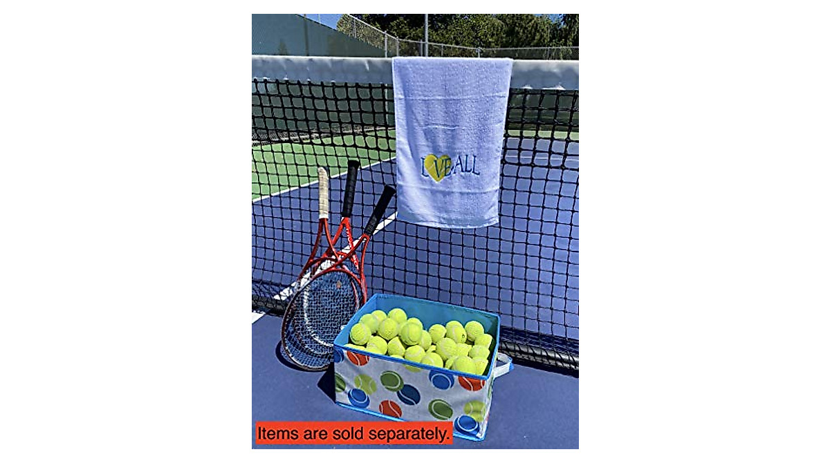 Tennis Storage Bin - Organize with Passion! 17x12x8 Decor