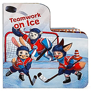 Zamboni Stories on Ice- Wheeled Board Book Set, 3-Book Gift Set With Rolling Truck Slipcase for Toddlers Ages 1-5 (Roll & Play Stories)