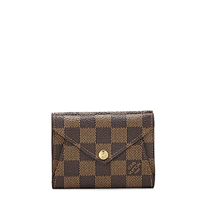 Louis Vuitton, Pre-Loved Damier Ebene Origami Compact Wallet, Brown