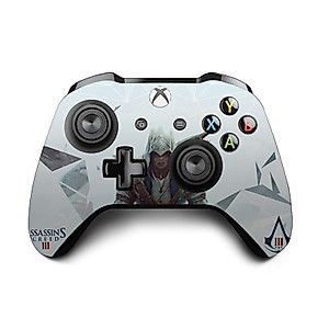 Head Case Designs Officially Licensed Assassin's Creed Connor III Graphics Vinyl Sticker Gaming Skin Decal Cover Compatible With Xbox One X Console and Controller Bundle