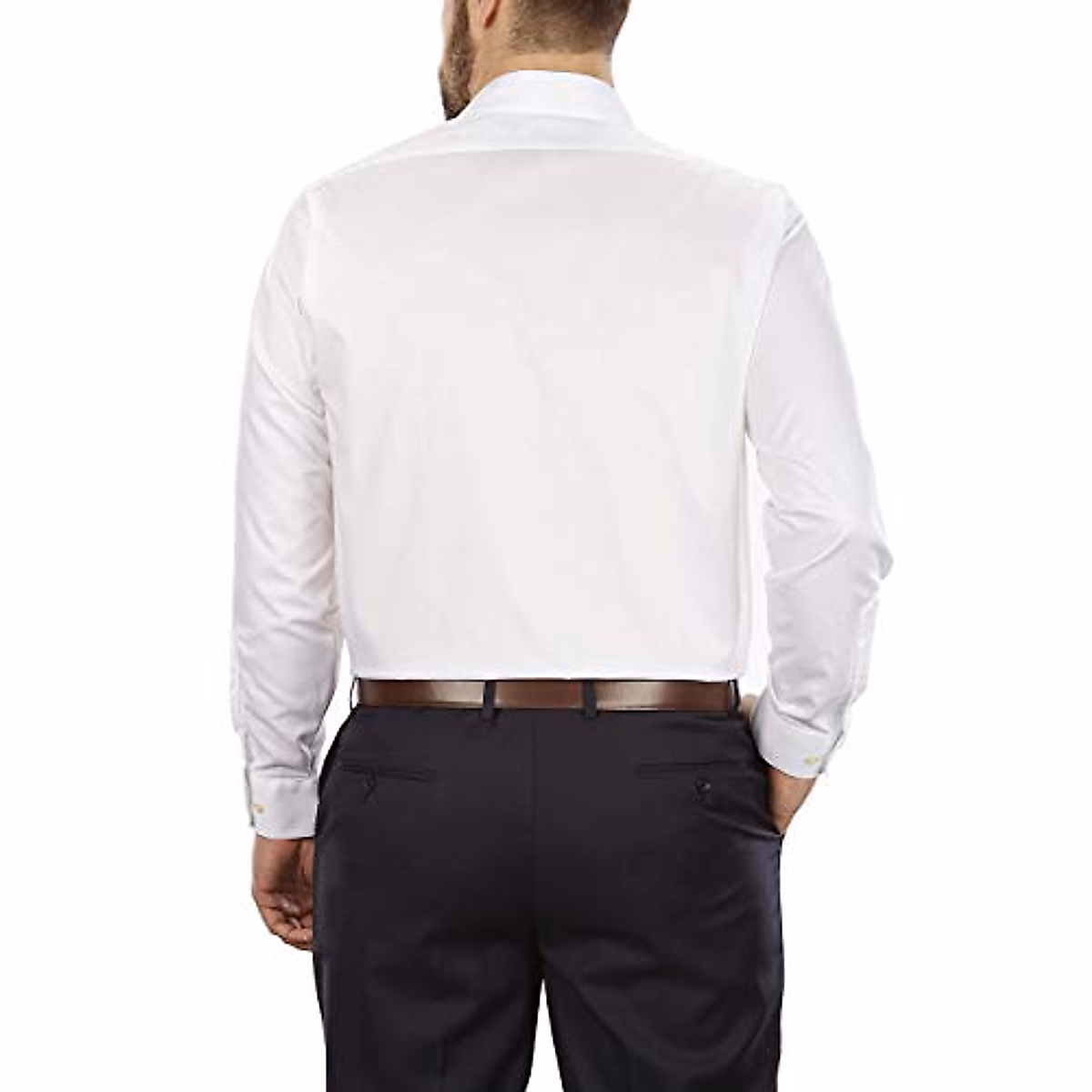 Van Heusen mens Big Fit Poplin Solid (Big and Tall) Dress Shirt, White, 18.5 Neck 34 -35 Sleeve XX-Large US