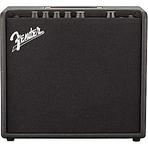 Fender Mustang LT25 Guitar Amp, 25-Watt Combo Amp, 30 Preset Effects with USB Audio Interface for Recording, 12.75Hx14.5Wx8.25D Inches, Wood, Black