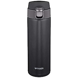 Tiger Thermos Bottle MMJ-A482KJ TIGER Mug Bottle, 16.2 fl oz (480 ml), Sahara One-Touch Lightweight, Black