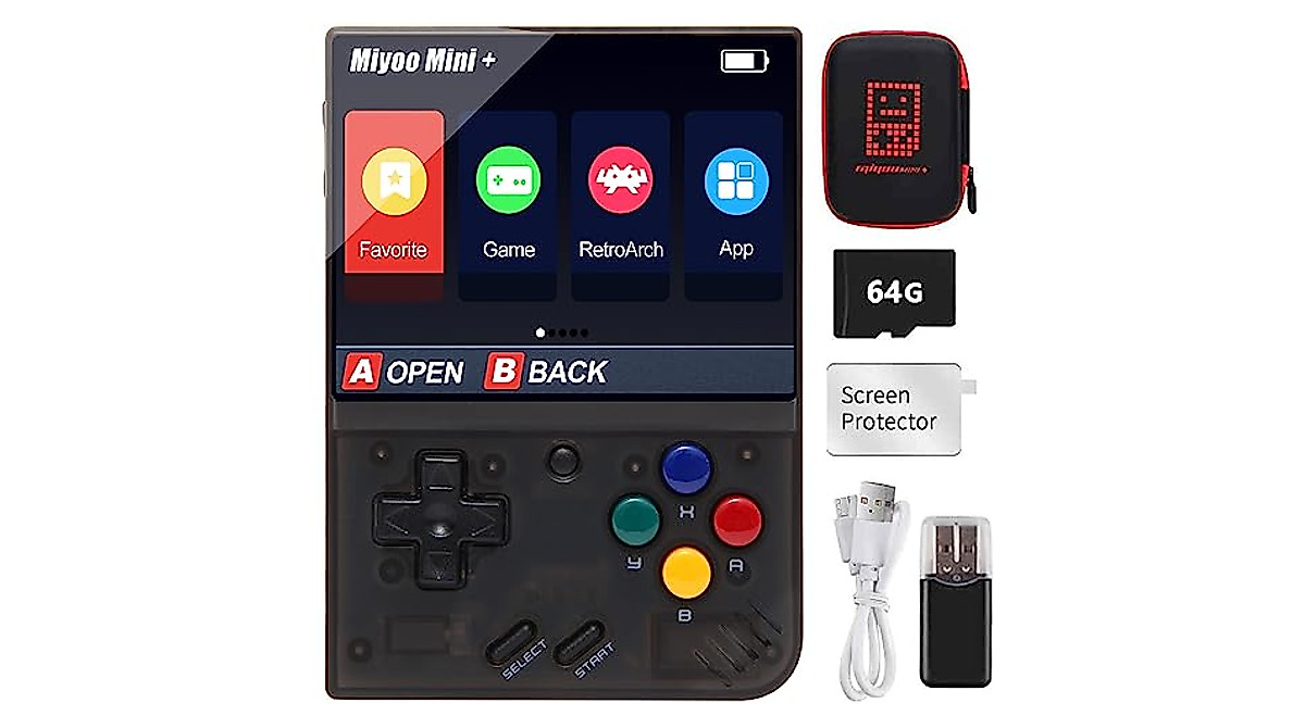 Miyoo Mini Plus Handheld Game Console - Classic Gaming on the Go