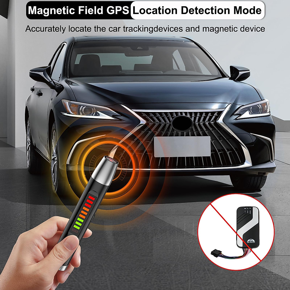Brathird Spy Detector, Hidden Camera Detectors, Camera Finder, RF/Bug Signal Scanning/Magnetic Field Detection/IR Mode Detection for GPS Tracker, Spy Camera Detector Finder for Travel, Office, Car