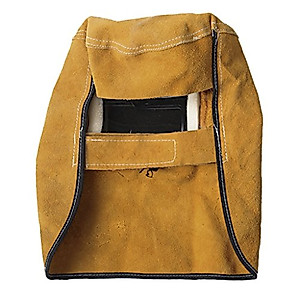 Welding Hood Welders Hat Breathable Leather Grinding Welder Cover Cap Anti-dust Welder with Lens Glasses Flame Welder Head Neck Cover Cap Hat Heat Resistant Heat Protection Cap