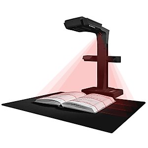 CZUR ET18 Pro Professional Document Scanner, 2nd Gen Auto-Flatten & Deskew Tech, 18MP HD Camera, Capture A3, 186 Languages OCR, Convert to PDF/Searchable PDF/Word/Tiff/Excel, Run On Windows & MacOS